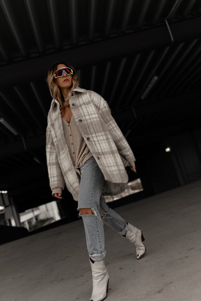 Frauen Trend Holzfäller Style